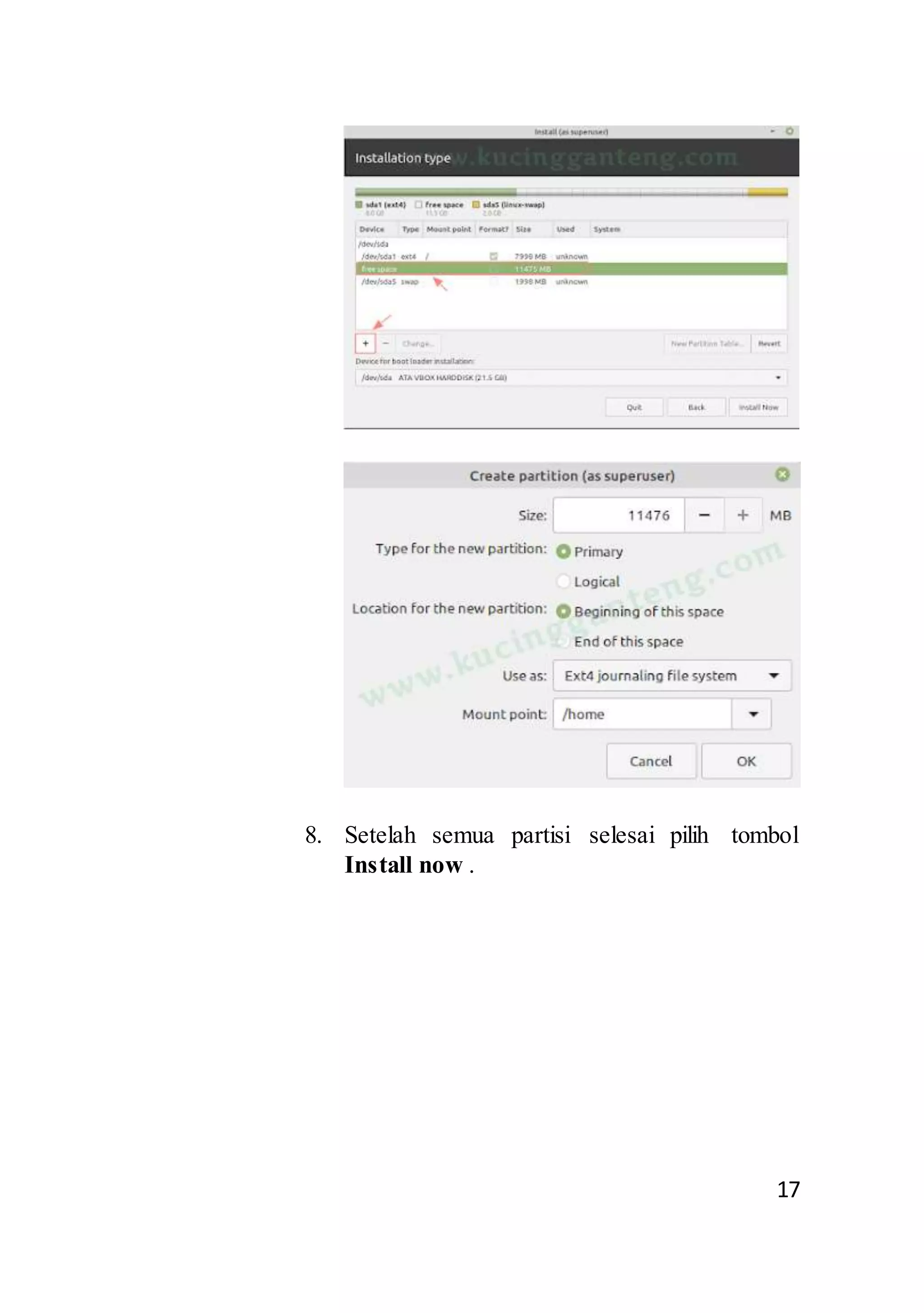 Tutorial Install Windows 10 dan Linux | DOCX