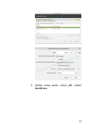Tutorial Install Windows 10 dan Linux | DOCX