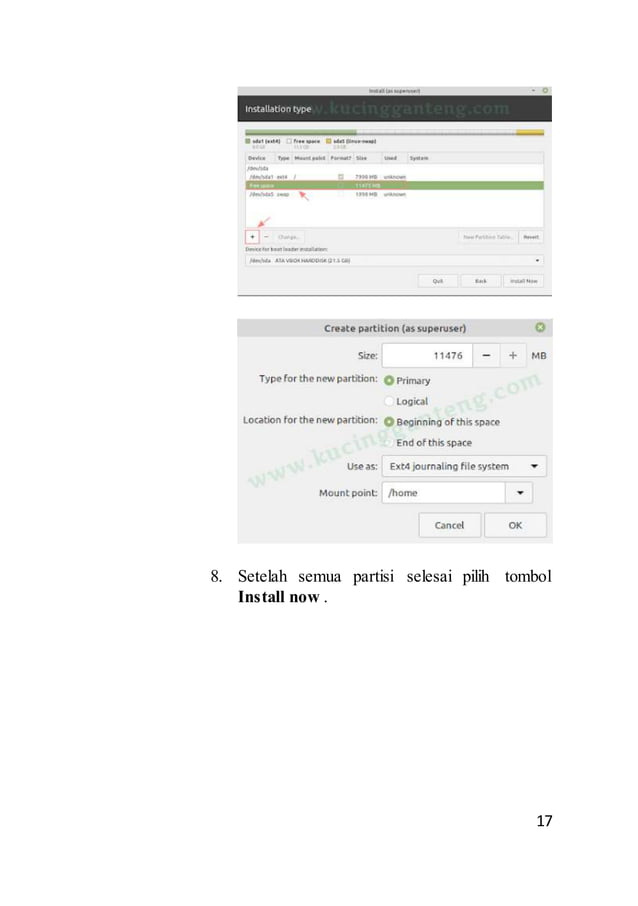 Tutorial Install Windows 10 dan Linux | DOCX