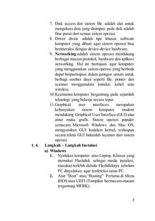 Tutorial Install Windows 10 dan Linux | DOCX