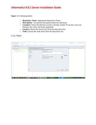 installation and configuration of informatica server | PDF