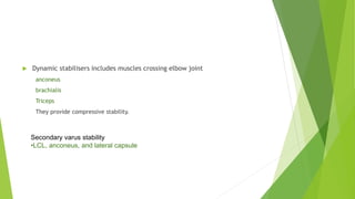 Instability around elbow -1st part | PPTX