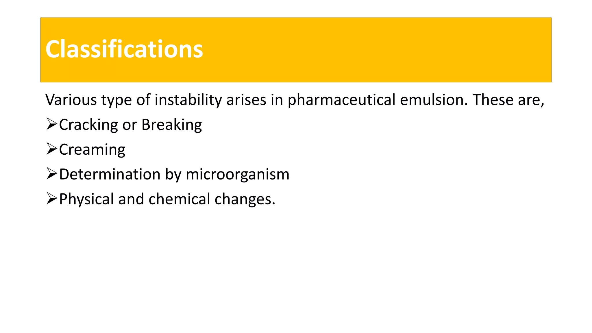 Instability of emulsion | PPTX