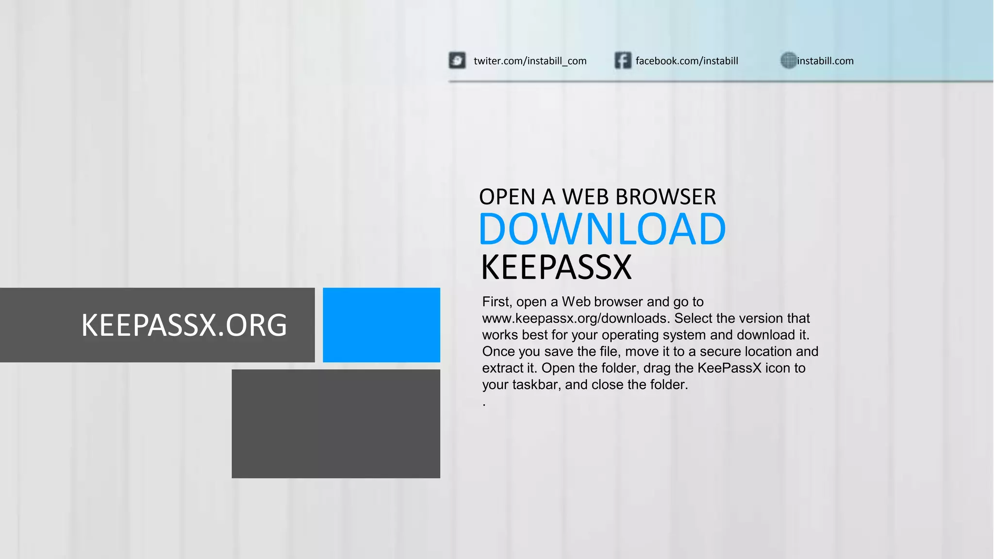 Instabill Uses KeepassX for Security | PPT