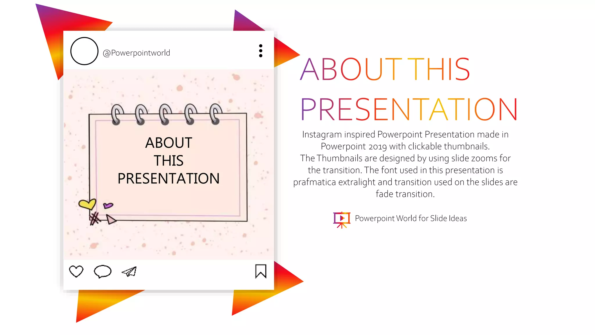 instagram style ppt template | PPTX