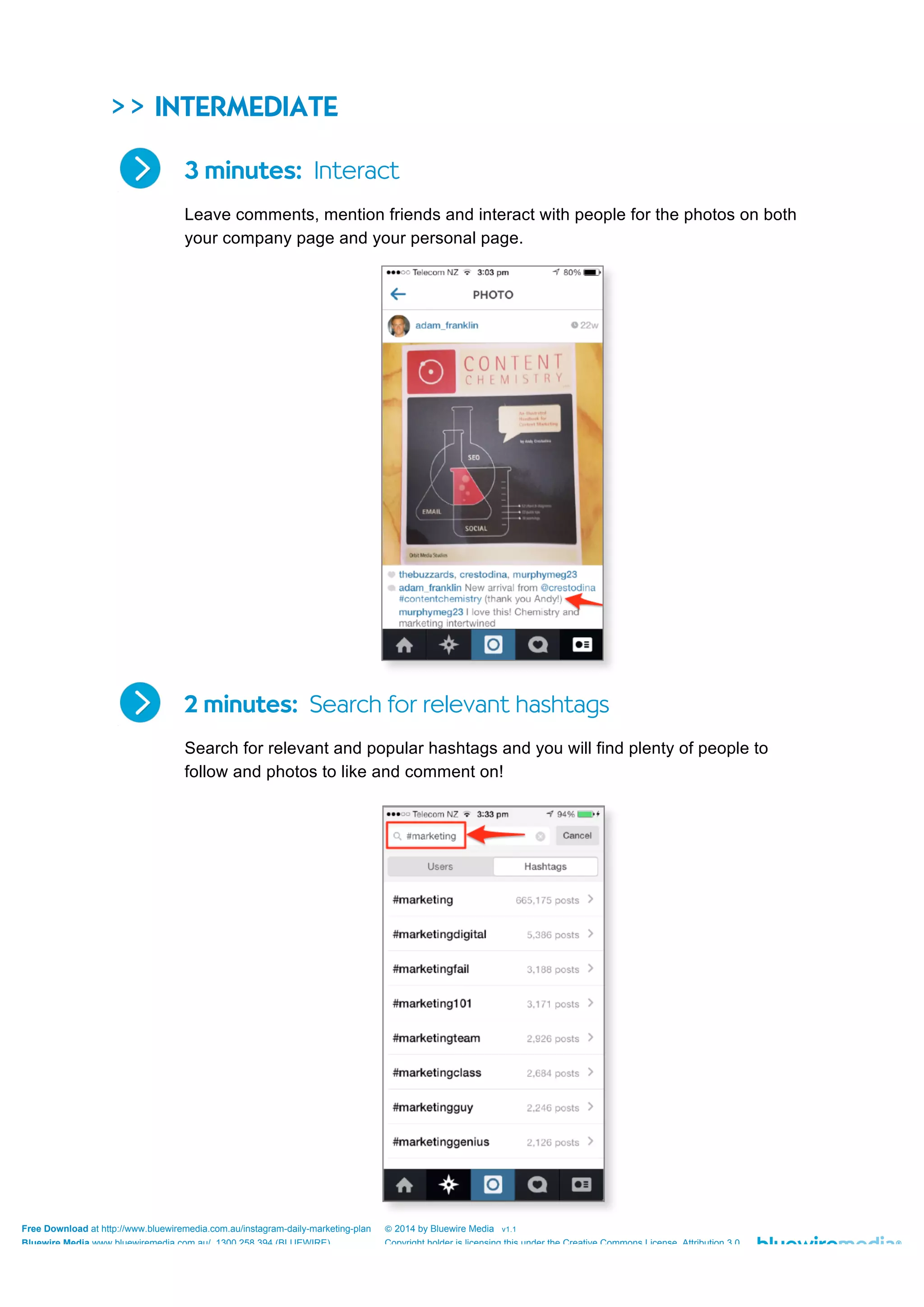 Instagram 5 Minute Daily Marketing Plan | PDF