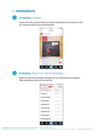 Instagram 5 Minute Daily Marketing Plan | PDF