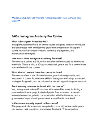 Instagram Academy Pro Review 2024_ Your Gateway to Instagram Mastery.pdf