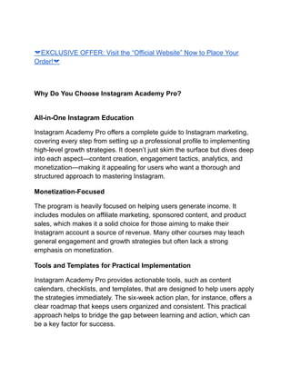 Instagram Academy Pro Review 2024_ Your Gateway to Instagram Mastery.pdf