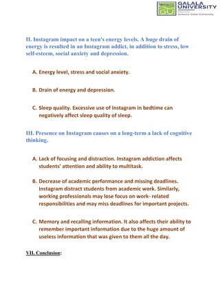 Instagram Addiction | DOCX