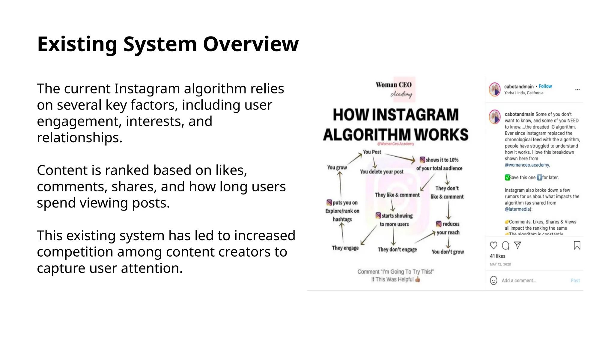 Instagram Algorithm Introduction,Existing System & Proposed System, Design, Implemention.pptx