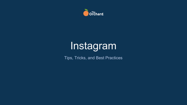 Instagram best practices 2019 | PPT