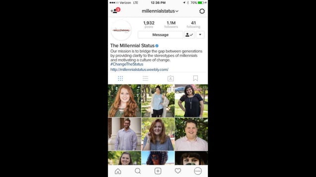 Millennial Status Instagram Campaign | PPTX | Social Networking | Internet