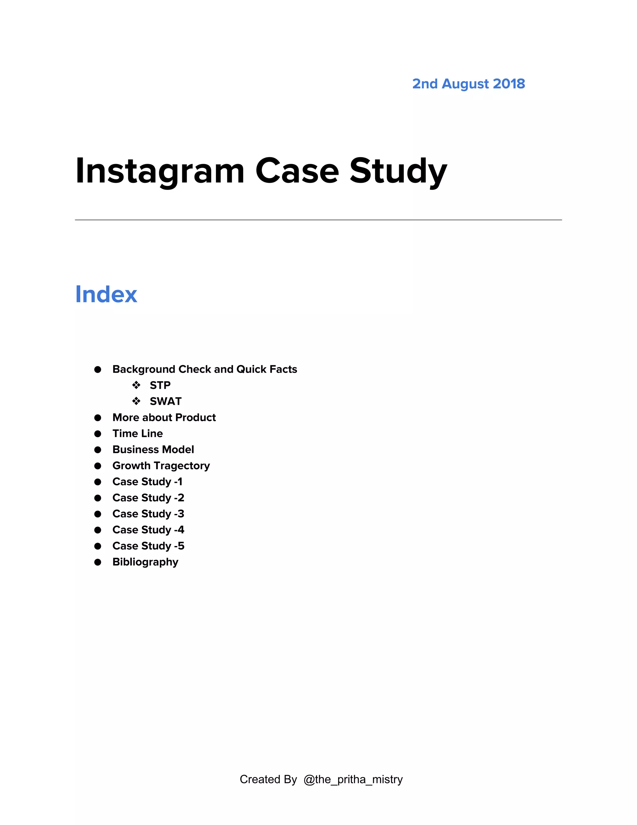 Instagram case study | PDF