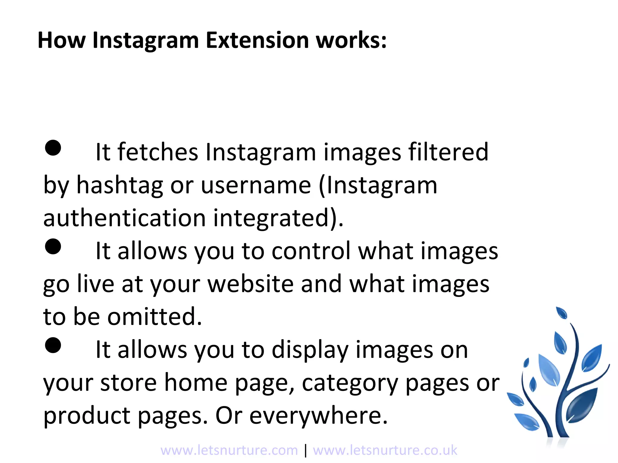Instagram extension setup in Magento framework | PPT