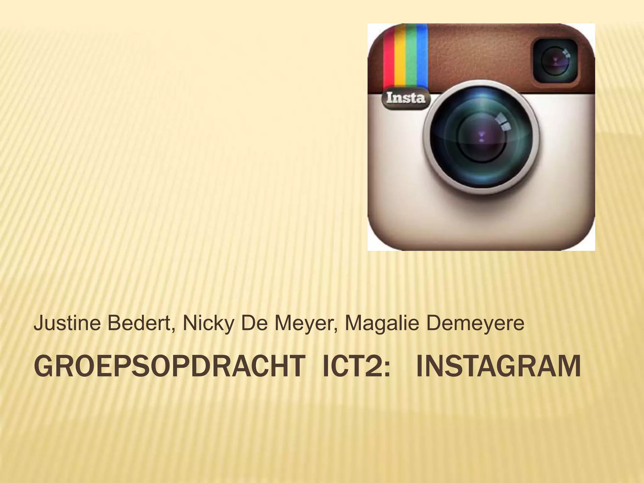 Instagram groepsopdracht definitief | PPT