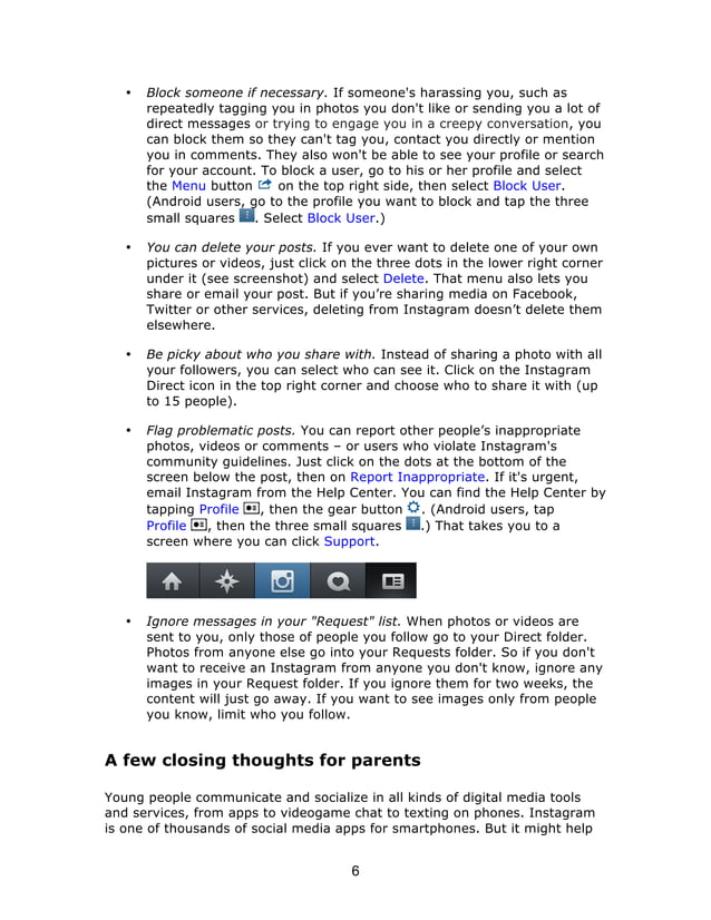 Parents' Guide to Instagram - for kids | PDF