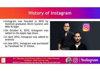 Instagram in teaching and learning Dr.C.Thanavathi | PDF