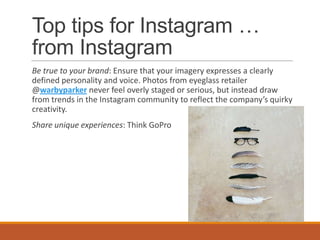 #Manship4002 Instagram Lecture 8 - Tips for Brands | PPTX