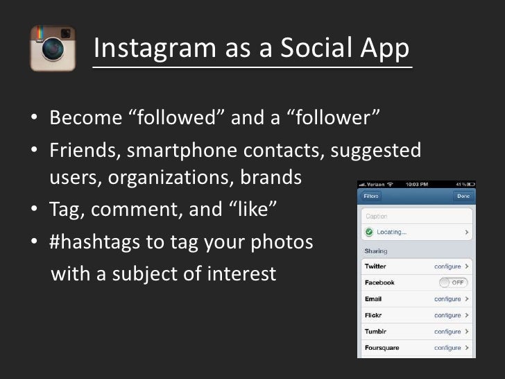 Instagram Presentation: Introduction of the App