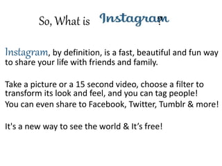 Définition Instagram: Instagram Funktionsweise – WATQVT