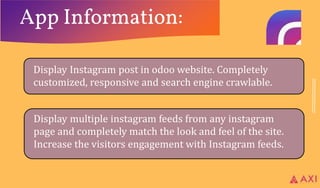 Odoo Instagram Feed Snippet,Instagram posts display in odoo website ...