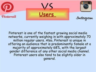 Instagram vs Pinterest- visual marketing for your business | PPT