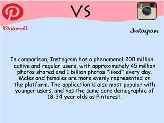 Instagram vs Pinterest- visual marketing for your business | PPT