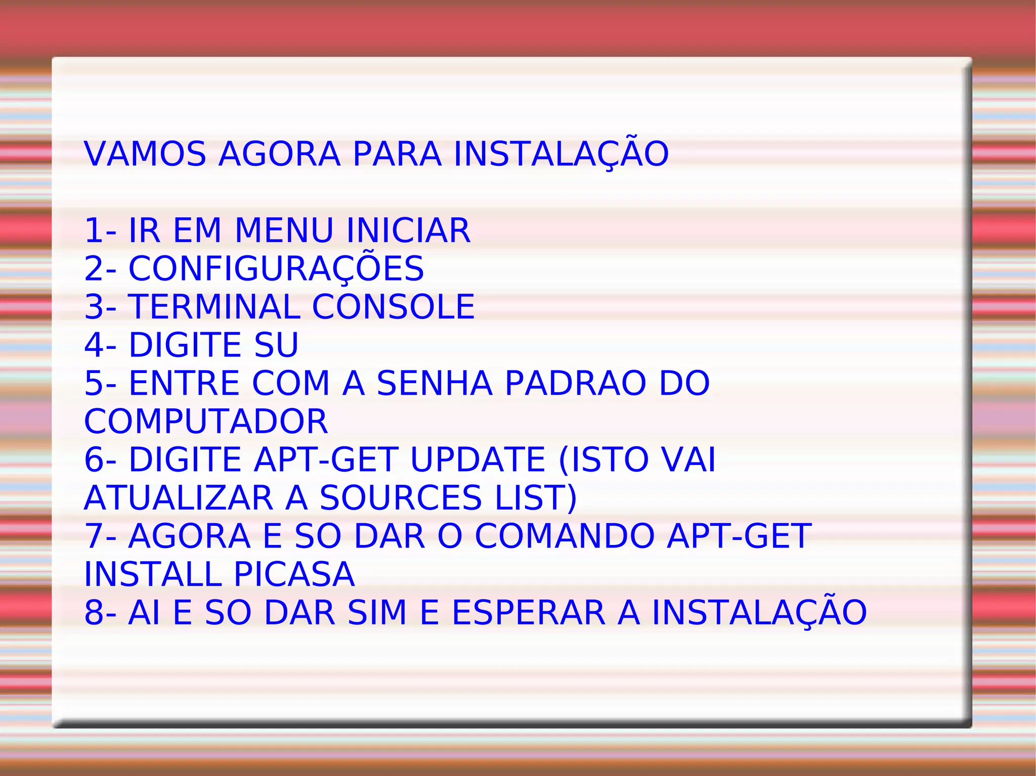 COMO INSTALAR PROGRAMA NO LINUX | PPT | Operating Systems | Computer ...