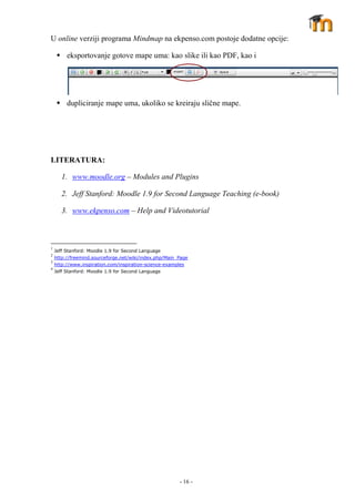 Instalacija i upotreba modula Mindmap u Moodle-u | PDF