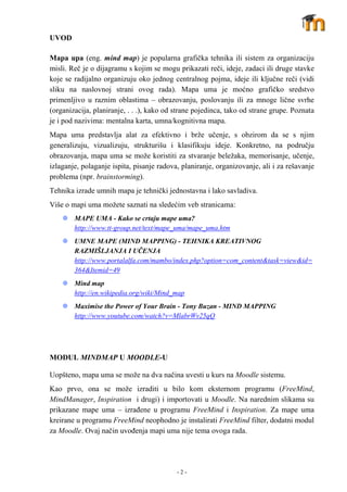 Instalacija i upotreba modula Mindmap u Moodle-u | PDF
