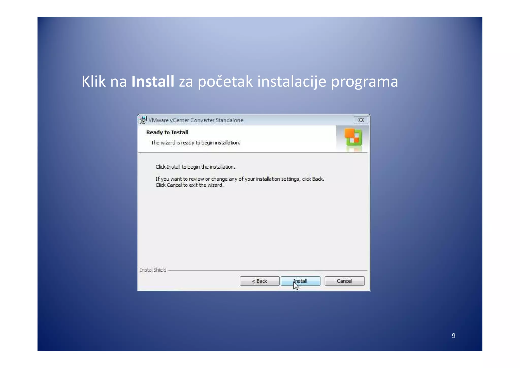 Instalacija vmware v center converter standalone | PPT