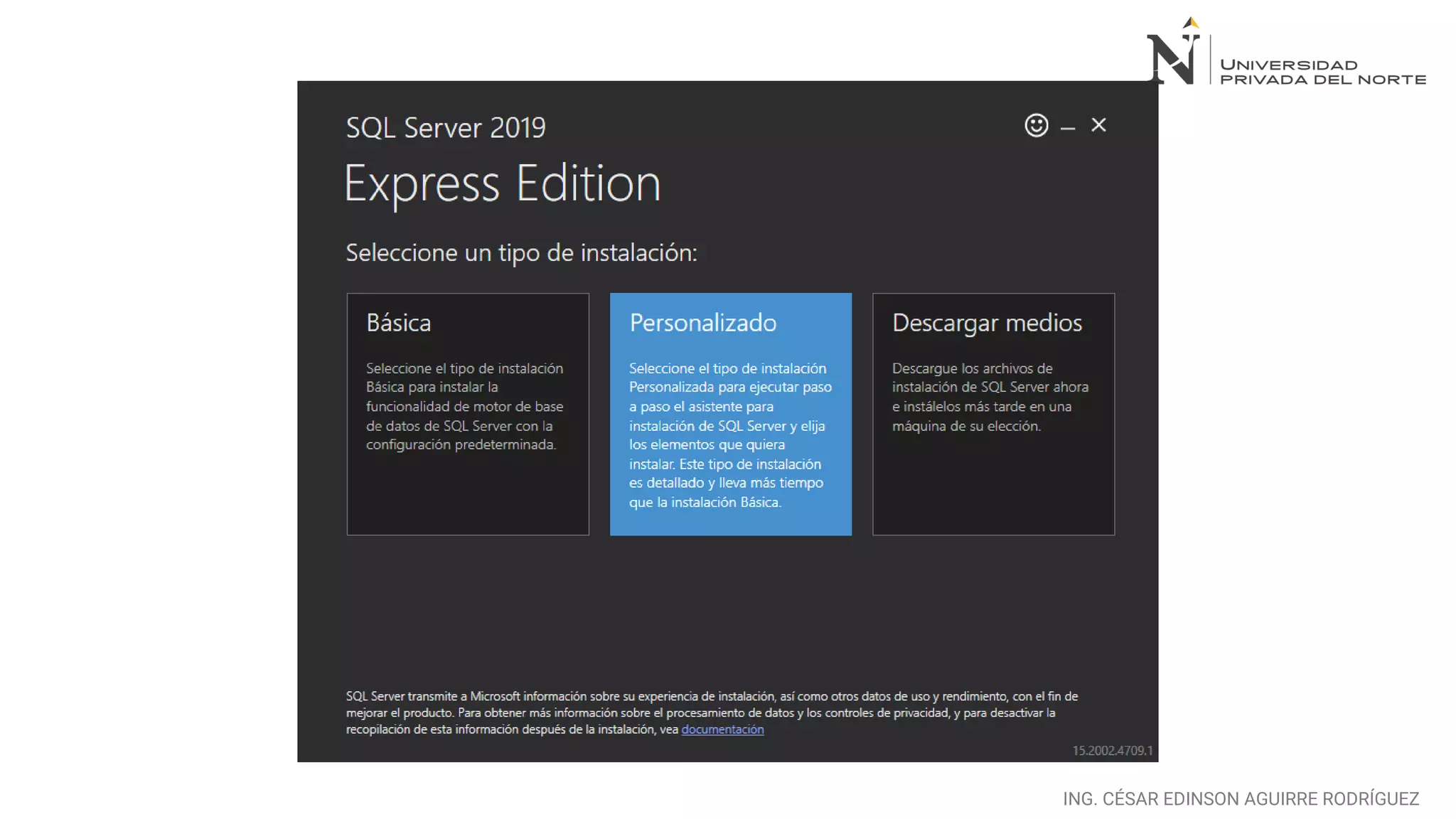 Instalación sql server express 2019 | PPT