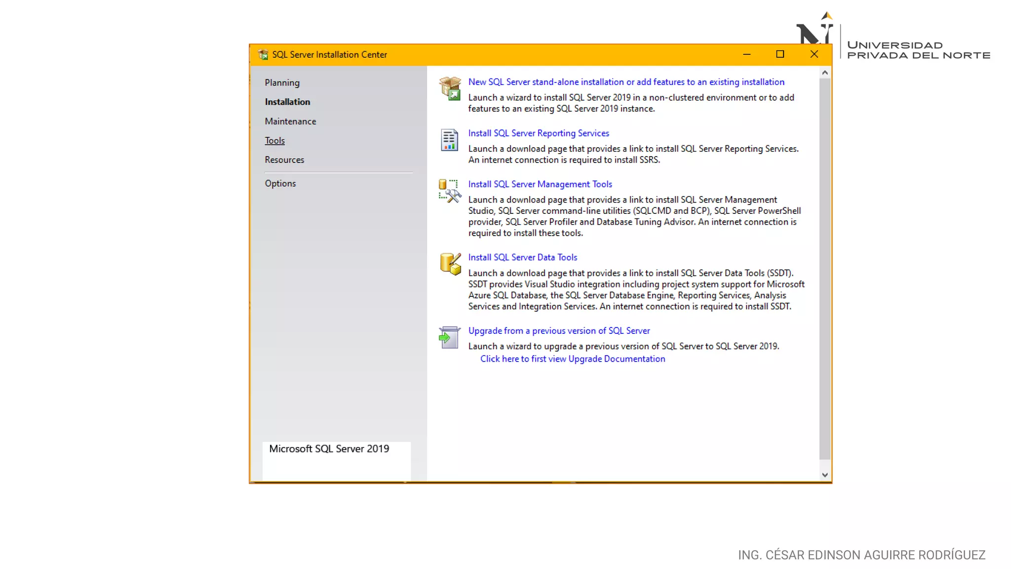 Instalación sql server express 2019 | PPT