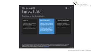 Instalación sql server express 2019 | PPT