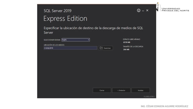 Instalación sql server express 2019 | PPT