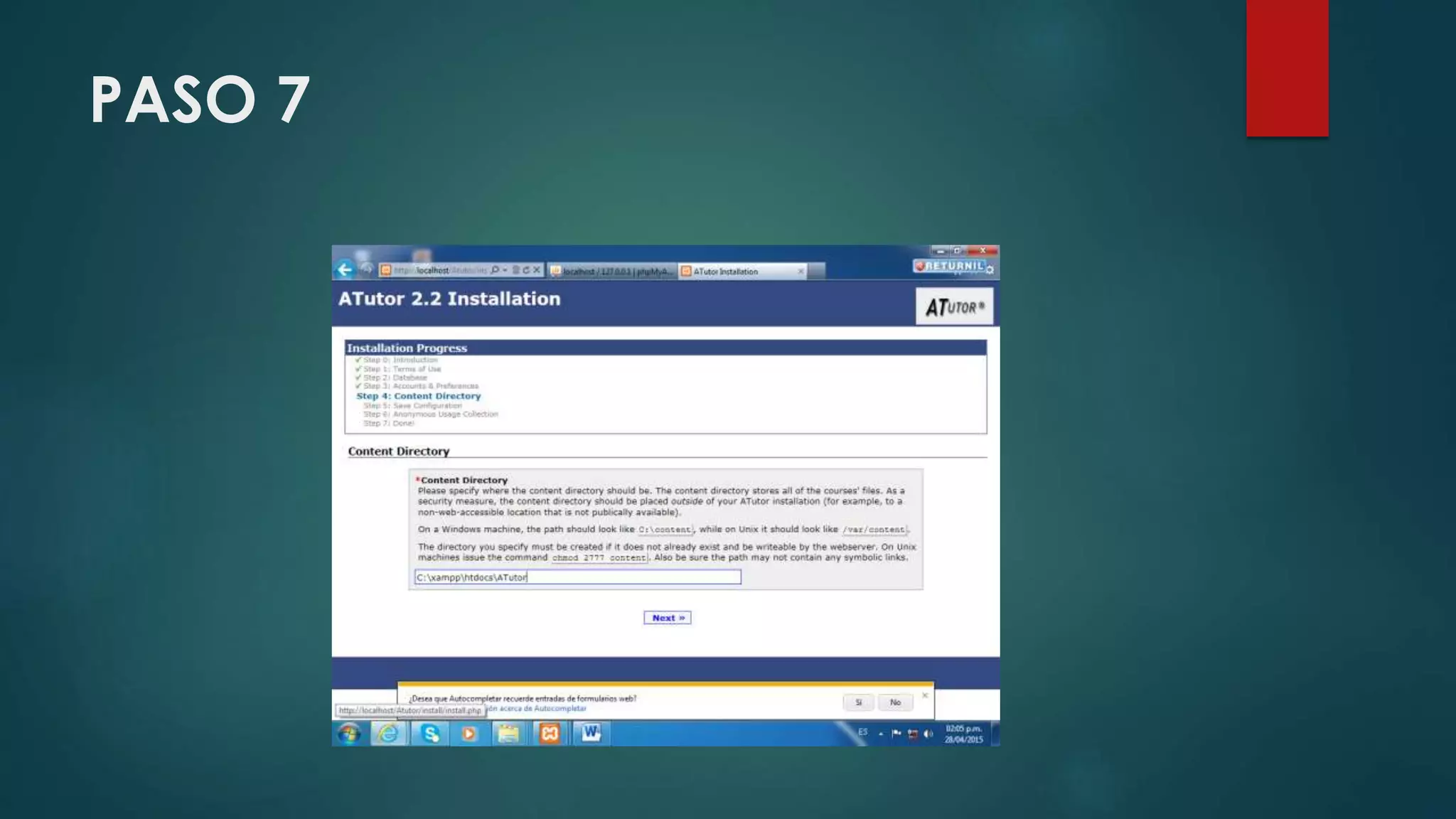 Instalacion a tutor | PPT