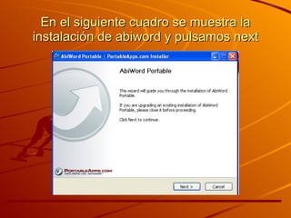 Instalacion Del Abiword | PPT