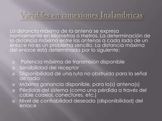 Implementacion de antenas | PPTX
