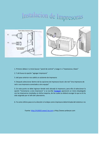 Instalacion de impresoras | DOCX