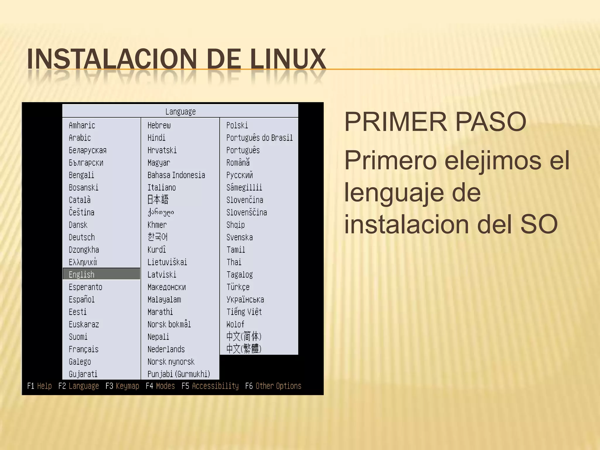 Instalacion de linux | PPT