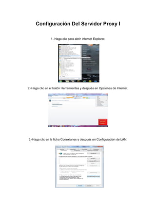 Instalacion del servidor proxy para conectar una red lan a una pc con ...