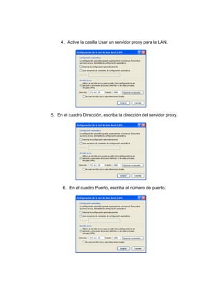 Instalacion del servidor proxy para conectar una red lan a una pc con ...