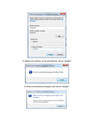 Instalacion del servidor proxy para conectar una red lan a una pc con ...