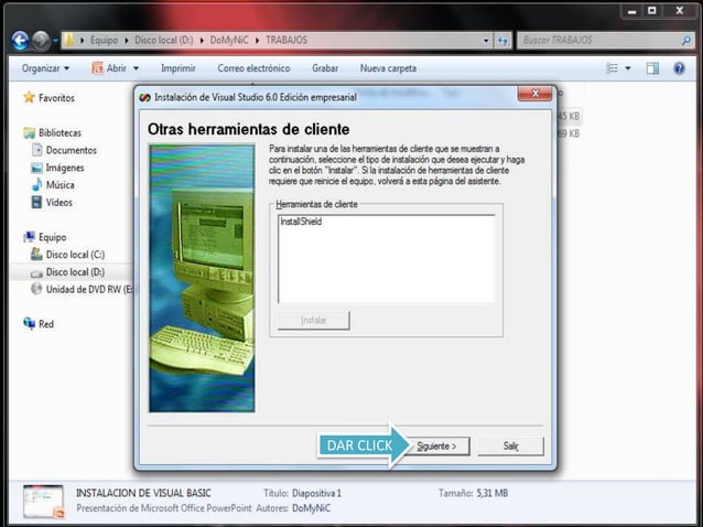 Instalacion de visual basic | PPT