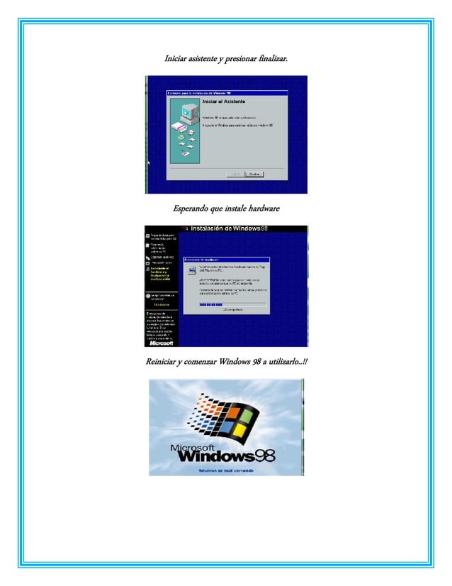 Instalacion de windows 98 | PDF