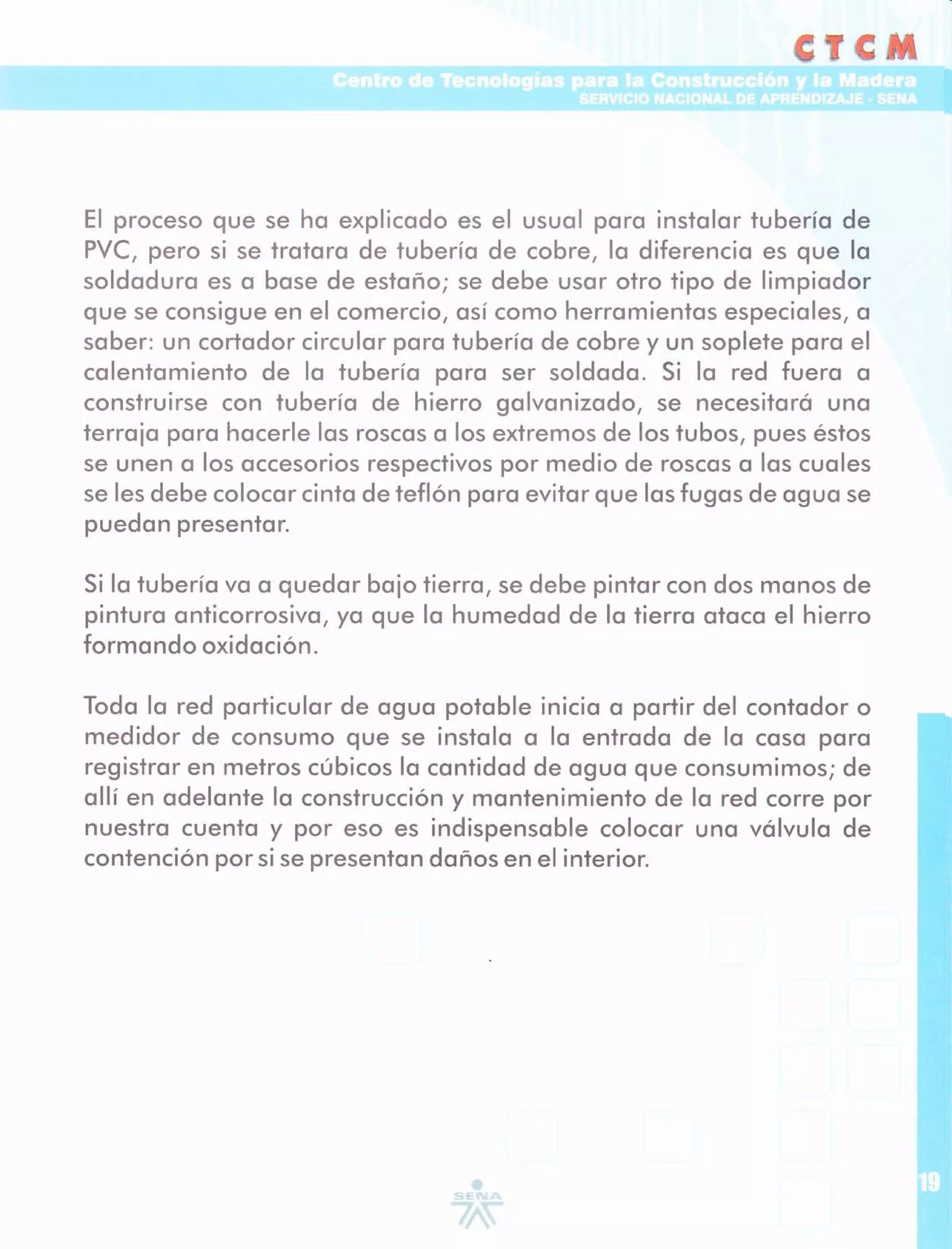 Instalaciones hidraulicas sena ctcm | PDF | Descarga Gratuita
