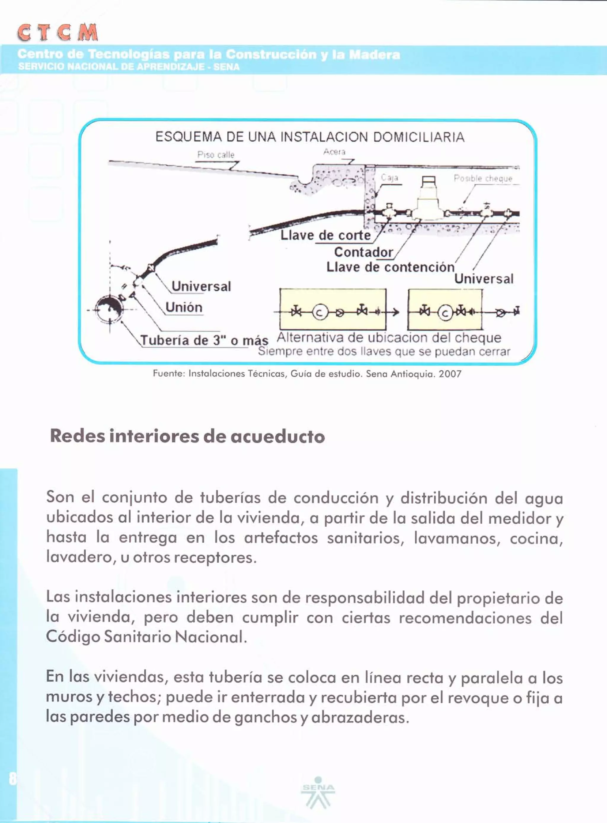Instalaciones hidraulicas sena ctcm | PDF