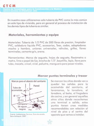Instalaciones hidraulicas sena ctcm | PDF