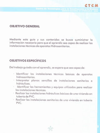 Instalaciones hidraulicas sena ctcm | PDF
